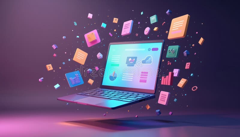 Conceptual Image of Assembling Web Page from Modules. Web Design Studio ...