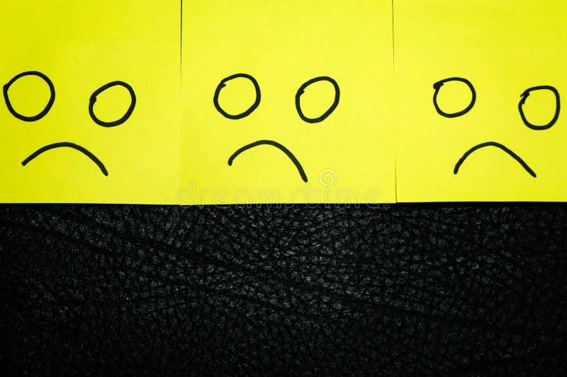 Conceptual Image for a Be Different or Be Happy Concept Using Sticky ...