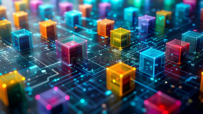 Data Structure and Information Tools for Networking Business Stock Illustration - Illustration ...