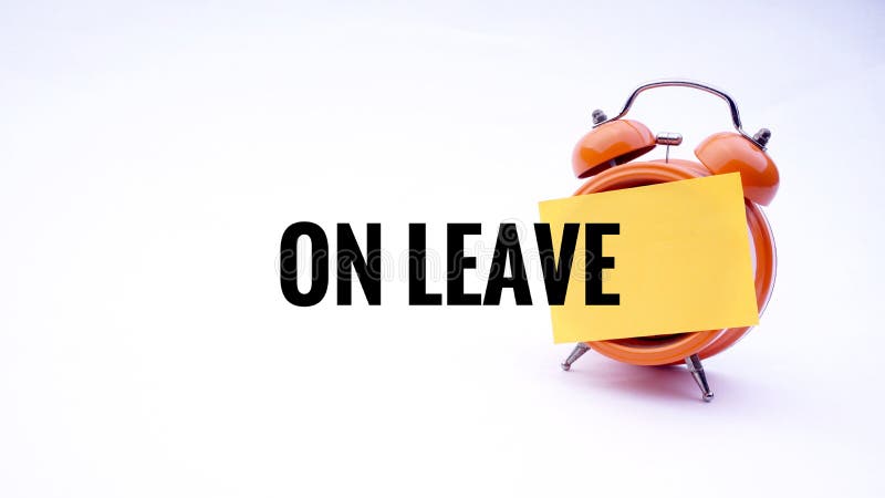 Conceptual Image of Business Concept with Words on Leave on a Clock ...