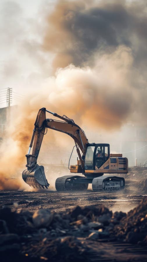 Conceptual Image of Construction Site Pollution Control Stock ...