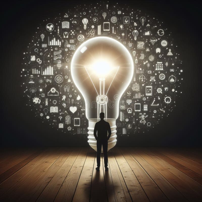 Conceptual Image of Creativity and Ideas Stock Image - Image of ...