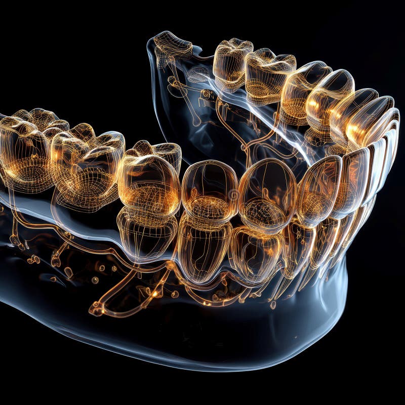 Conceptual Image Depicting Digital Design Process for Dental Aligners ...