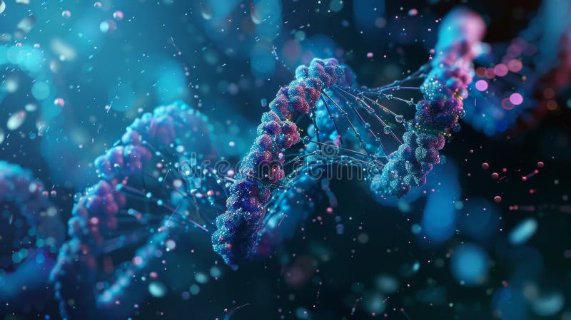 A Conceptual Image Depicting Genetics Research in a Lab Stock Photo ...