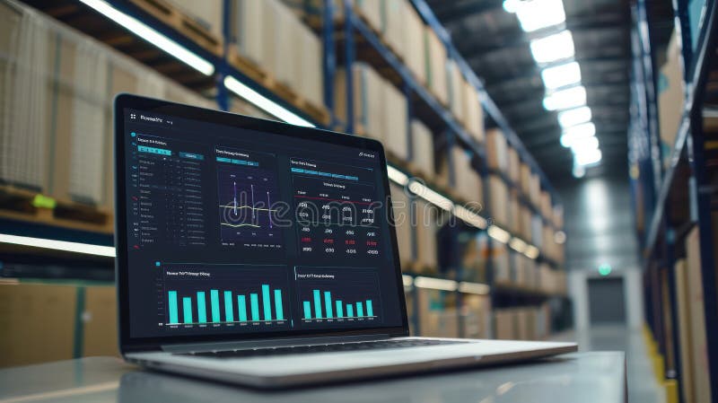 Conceptual Image of a Digital Inventory Control Dashboard Stock ...