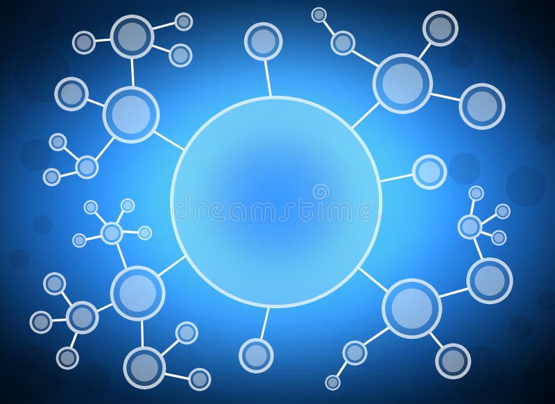 Conceptual Image of Digital Network Shape with Stock Illustration ...