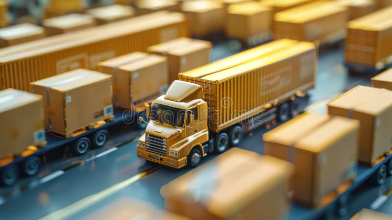 Conceptual Image of Distribution Concept Illustrating Supply Stock ...