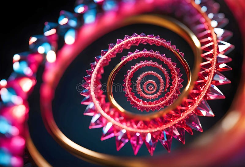 Conceptual Image of DNA Structure with Molecules, Illustrating Genetic ...