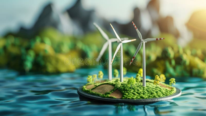 Conceptual Image of Energy Distribution Showing Diversified Stock ...