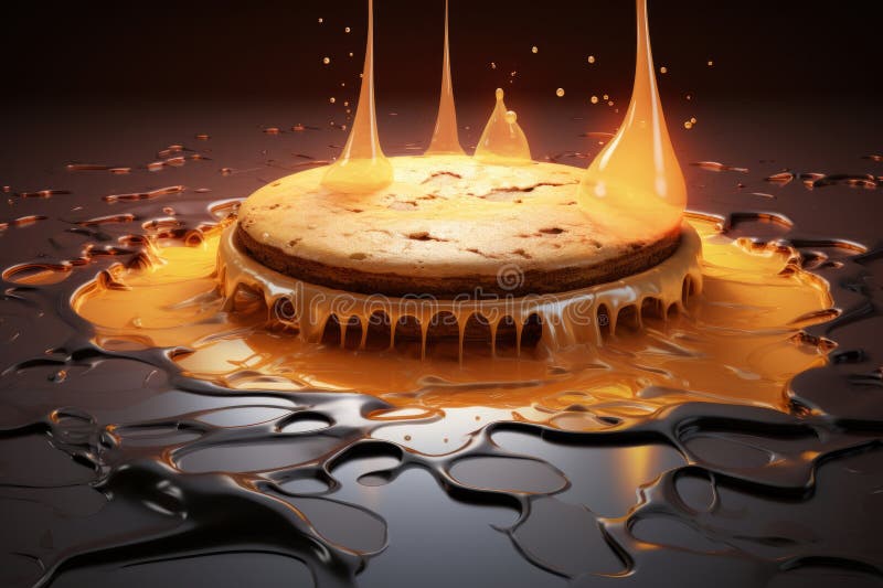 A Conceptual Image of Fat Melting Away Stock Illustration ...