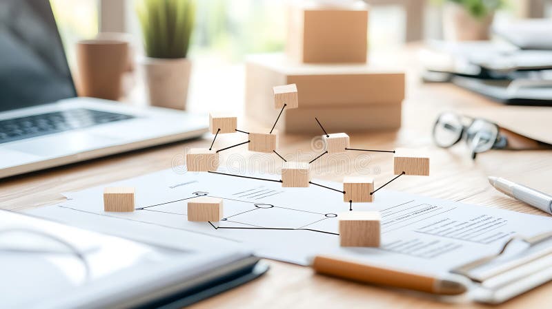 Conceptual Image of a Flowchart Merging with a Meeting Agenda, Roles ...
