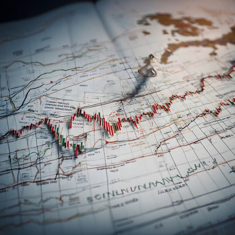 Conceptual Image of Forex Trading with Financial Charts, Candlestick ...