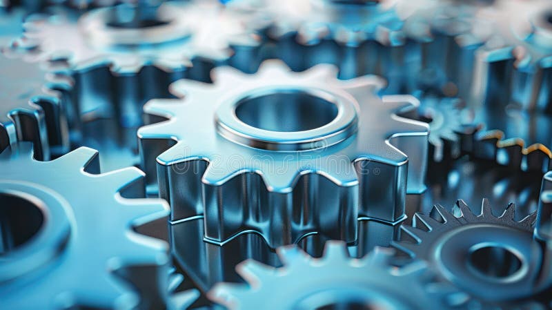 Conceptual Image of Gears Symbolizing the Smooth Operation Stock ...