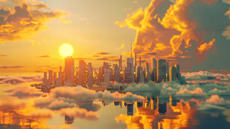 Conceptual Image Illustrating the Devastating Effects of Global Warming ...