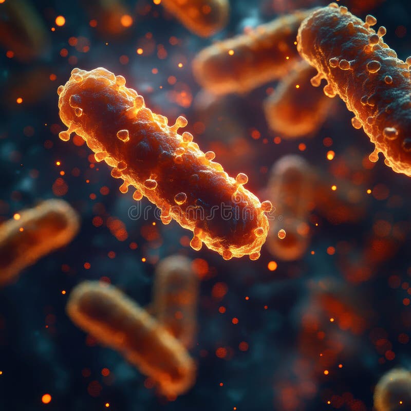 A Conceptual Image Illustrating Highlighted Bacteria, Used As a Visual ...