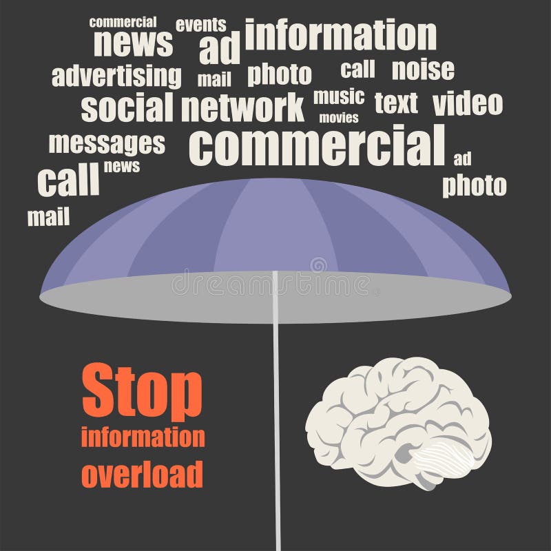 Brain Overload, Headache, Conceptual Illustration Stock Illustration ...