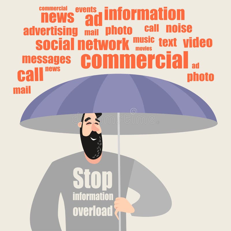Information Overload Cartoon Stock Illustrations – 592 Information ...