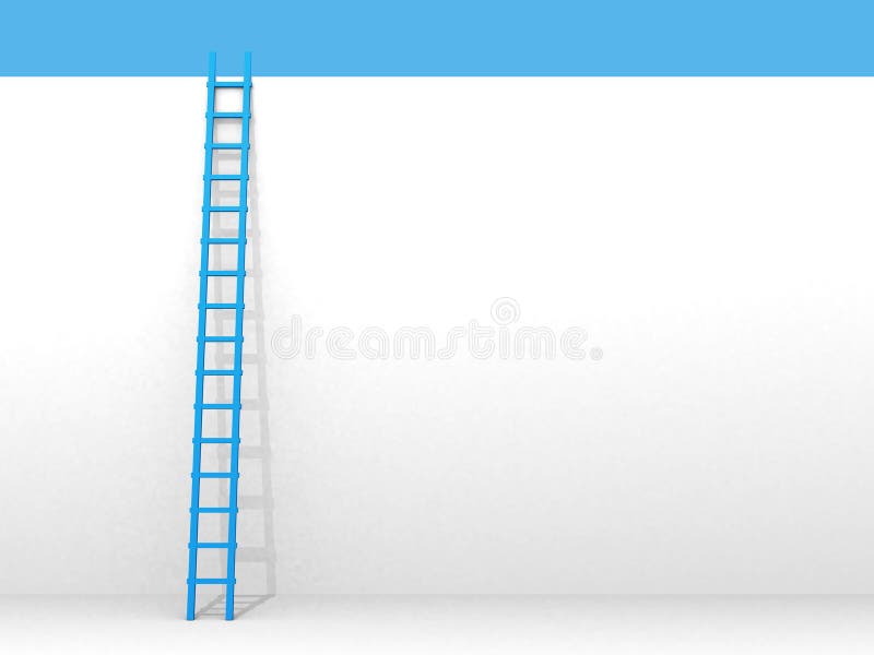 Conceptual Image - Ladder in the Sky Stock Image - Image of beginnings ...