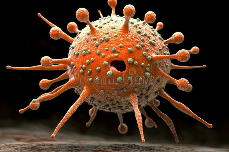 Conceptual Image of Leukaemia Cell Destruction Stock Image - Image of ...