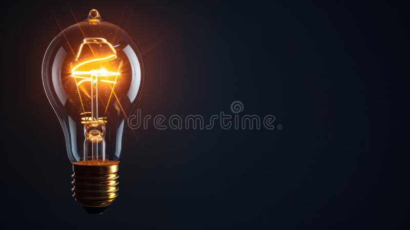 A Conceptual Image of a Light Bulb Emitting Creative Ideas Stock ...