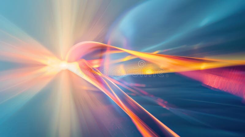 A Conceptual Image of Light Passing through a Microscope Lens Stock ...