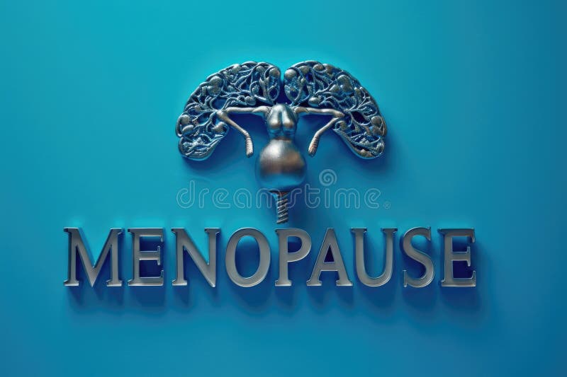Conceptual Image of Menopause with a Symbolic Female Reproductive Model ...