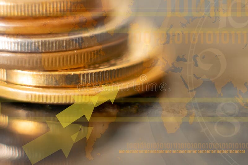 Conceptual Image of Money. Elements that Represent Monetary Success and ...