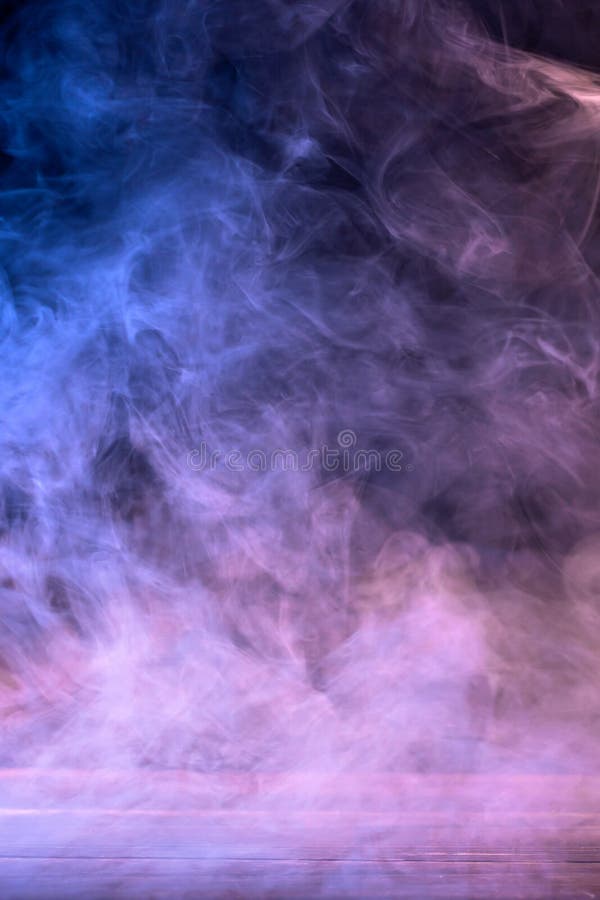 Multi-colored Smoke on a Dark Background. Selective Focus Stock Photo ...