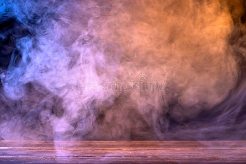 Multi-colored Smoke on a Dark Background. Selective Focus Stock Photo ...