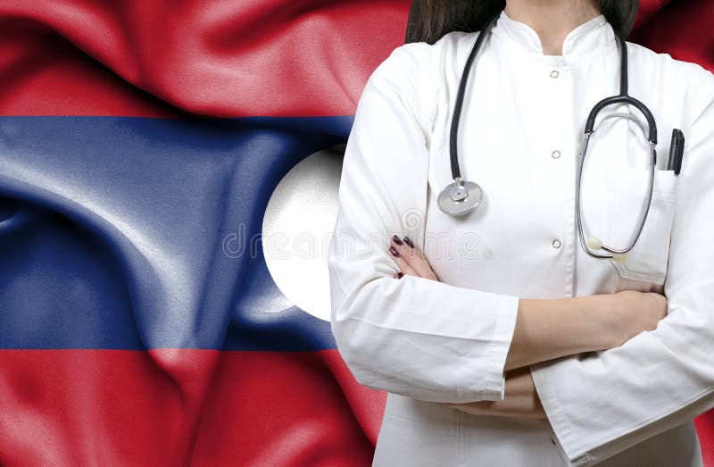 Conceptual Image of National Healthcare System in Laos Stock Image ...