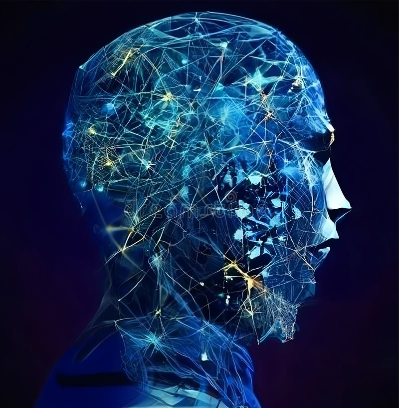 A Conceptual Image of a Neural Network. Stock Illustration ...