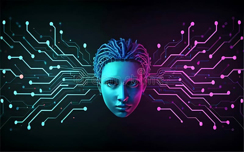 Abstract Illustration Robot Brain Digital Illustration. 3d Rendering Ai ... Abstract Illustration Robot Brain Digital Illustration. 3d Rendering Ai ...