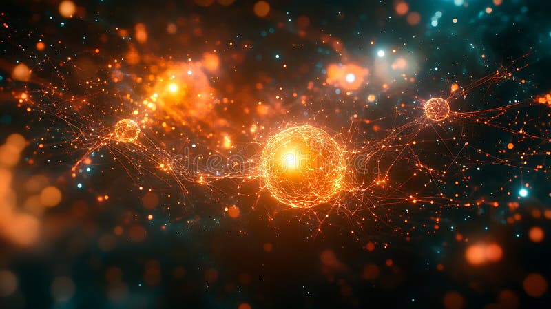 Conceptual Image Neural Networks Forming Stock Image - Image of effects ...