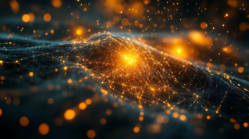 Conceptual Image Neural Networks Forming Stock Image - Image of complex ...