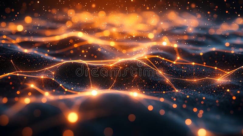 Conceptual Image Neural Networks Forming Stock Photo - Image of dynamic ...