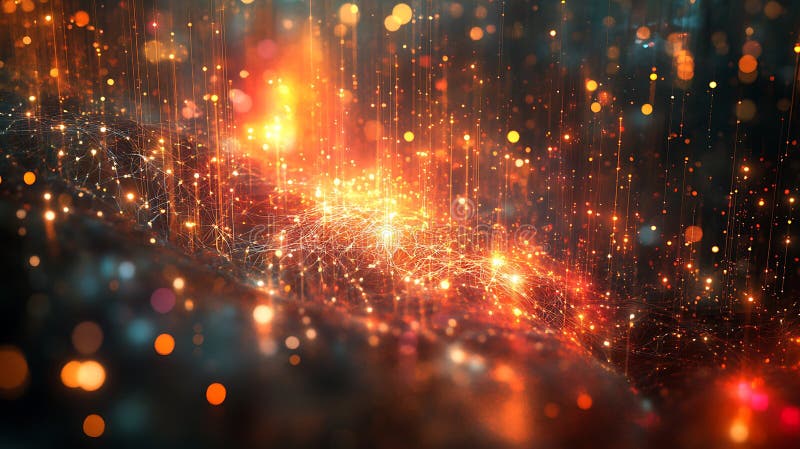 Conceptual Image Neural Networks Forming Stock Photo - Image of effects ...