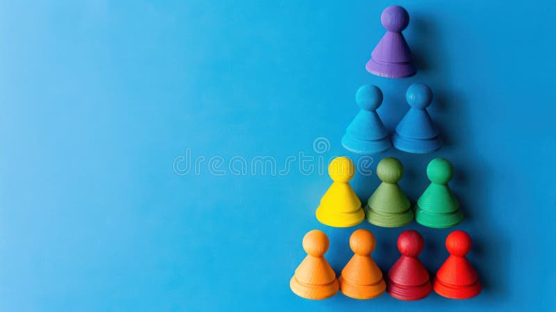 Conceptual Image of a Pyramid Diagram Representing Different Levels ...