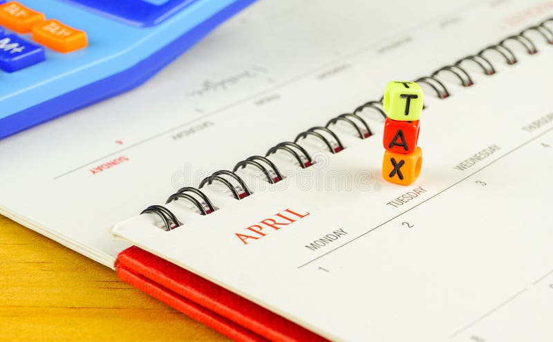 Reminder of Due Dates To Submit Tax Return Stock Photo - Image of ...