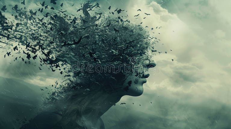 Conceptual Image Representing ADHD Focus Distraction and Mental ...