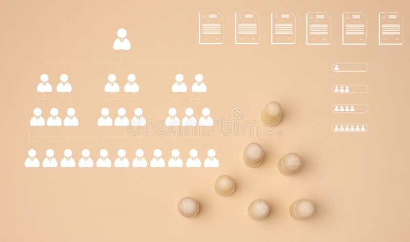 Conceptual Image Representing Human Resource Management, with a ...