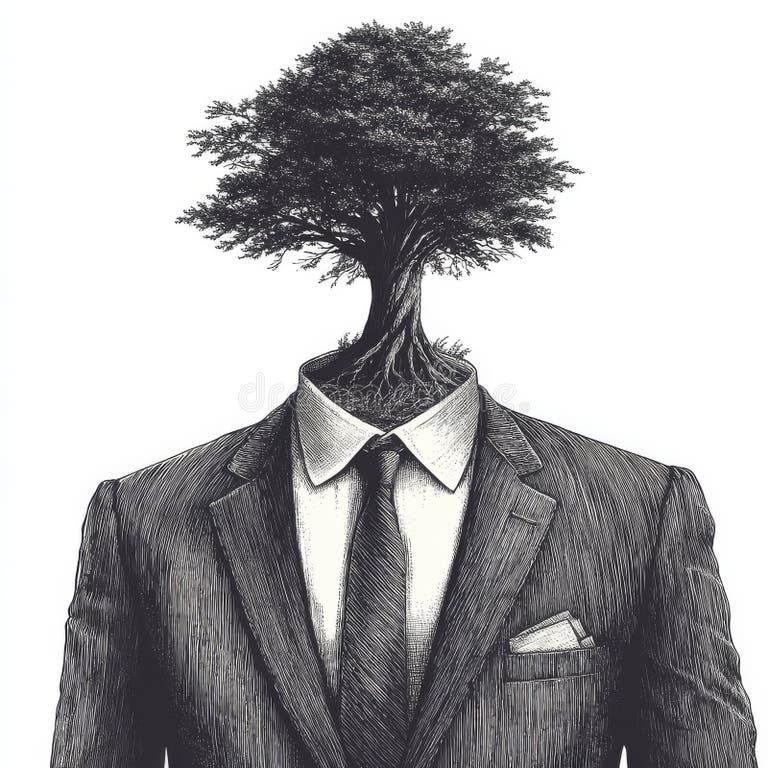 A Conceptual Image Represents a Man with an Open Mind, from Which a ...