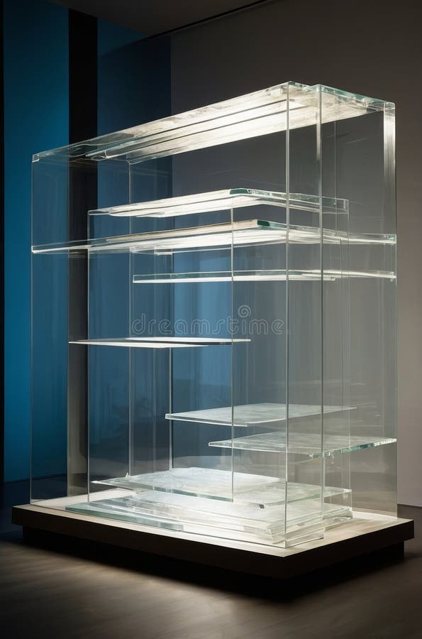 Conceptual Image – a Series of Stacked Transparent Glass Panels in ...