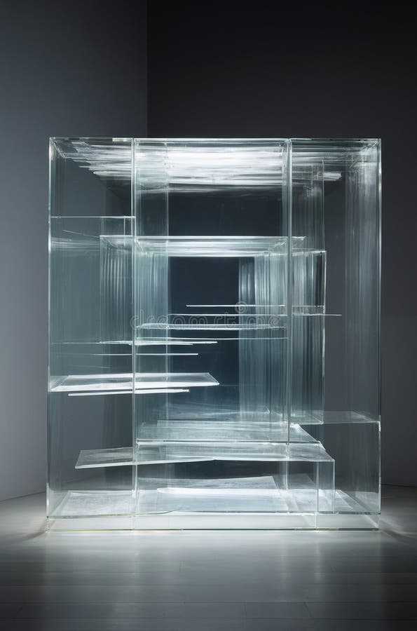 Conceptual Image – a Series of Stacked Transparent Glass Panels in ...