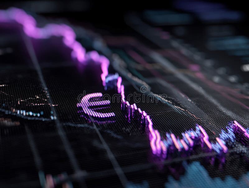Conceptual Image Showcasing a Graphical Representation of Fluctuating ...