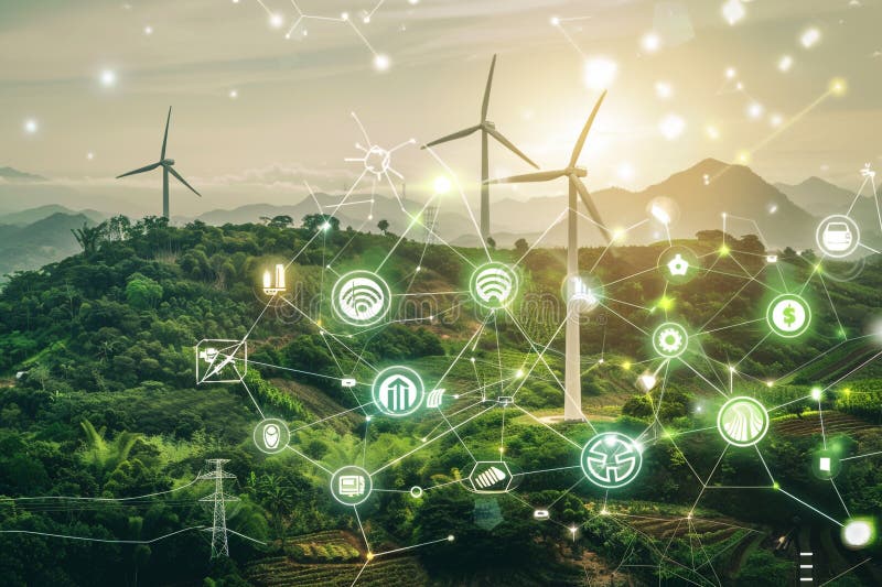 A Conceptual Image Showcasing the Integration of Green Energy Solutions ...