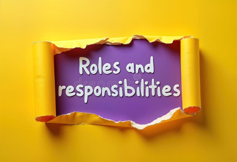 Roles and Responsibilities Text Stamp, Concept Background Stock ... Roles and Responsibilities Text Stamp, Concept Background Stock ...