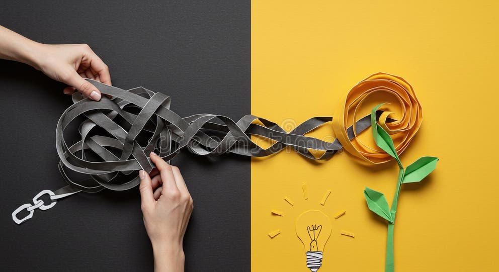 Breaking Free: from Chains To Creativity Stock Illustration ...