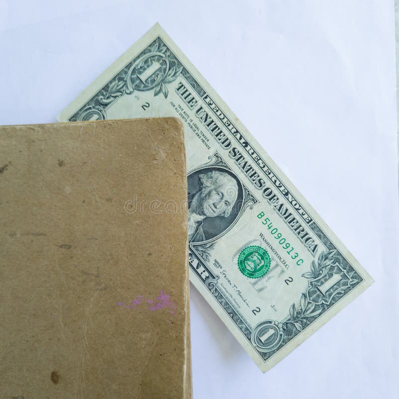 Evolution of Value Book and One Dollar Bill Stock Image - Image of ...