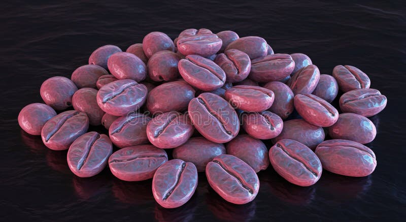 Conceptual Image of Transgenic or Modified Coffee Beans with Unusual ...