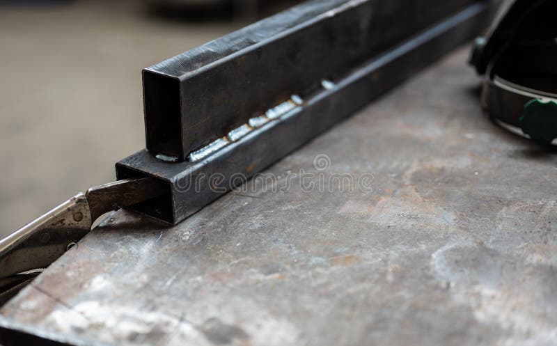 Conceptual Image at Work: in a Workshop Selective Focus on the Welding ...